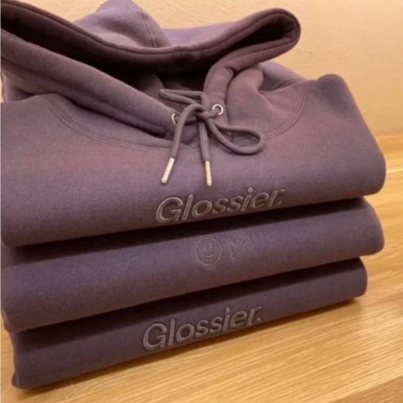 Glossier | Sweaters | Glossier Nyc Embroidered Hoodie | Poshmark